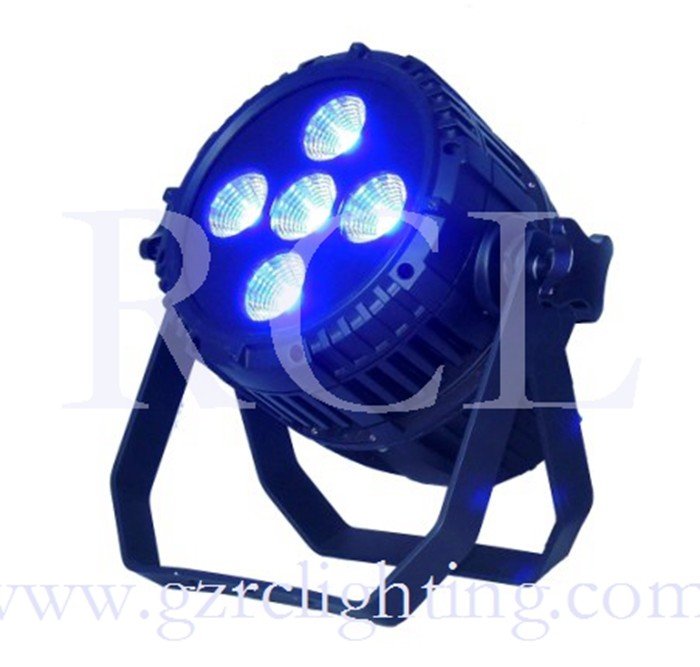 5x15w RGBWA 5IN1 Outdoor COB LED Par Light IP65 50-60 Hertz