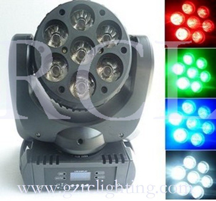 7*12W LED Moving Head Light Cree LED Beam Lights For KTV DISCO Stage Lighting