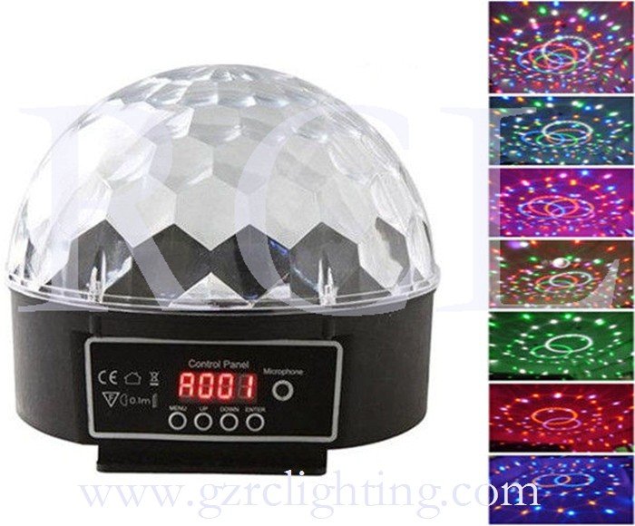 Mini LED DMX512 DJ Disco Decoration Six Colors Crystal Ball Light