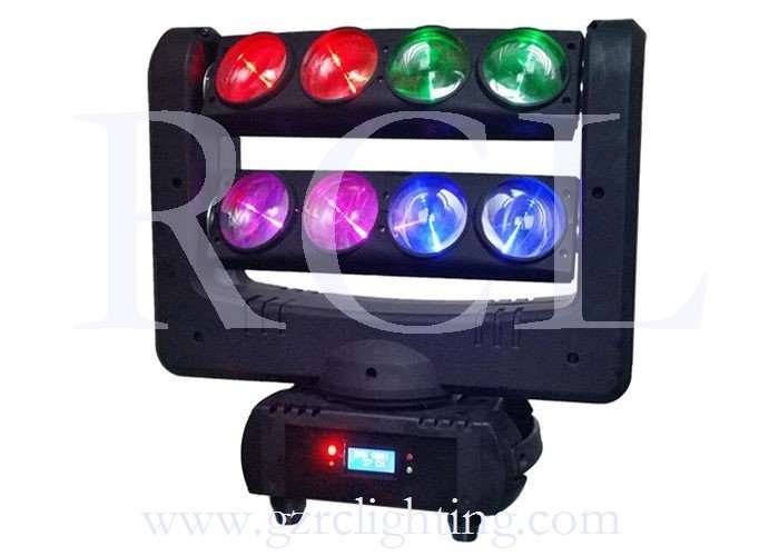 Rgbw Moving Head LED Stage Lights , Led Spider Light Dmx Washer Lighting