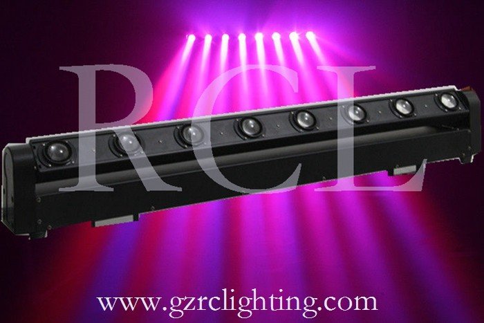 AC 220 v RGBW 4in1 Moving Head Beam Light For Bar KTV stadio , 8*10W LED lights 8pcs * 10W imported high power led bulbs