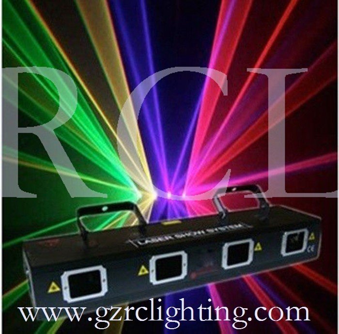 Four Head Red And Green Laser Stage Lighting AC110 / 240V Stage Light