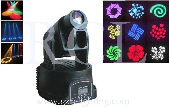 Stage Lighting , 15w Mini Gobo Led Moving Head Spot Light With DMX512 LED Stage Spot Light