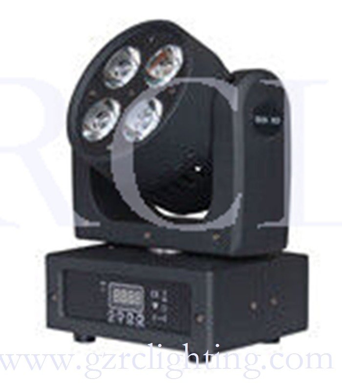 4 in1 RGBW LED Super Brightness 4Bulbs Mini Moving Head Beam Light LED Stage Light