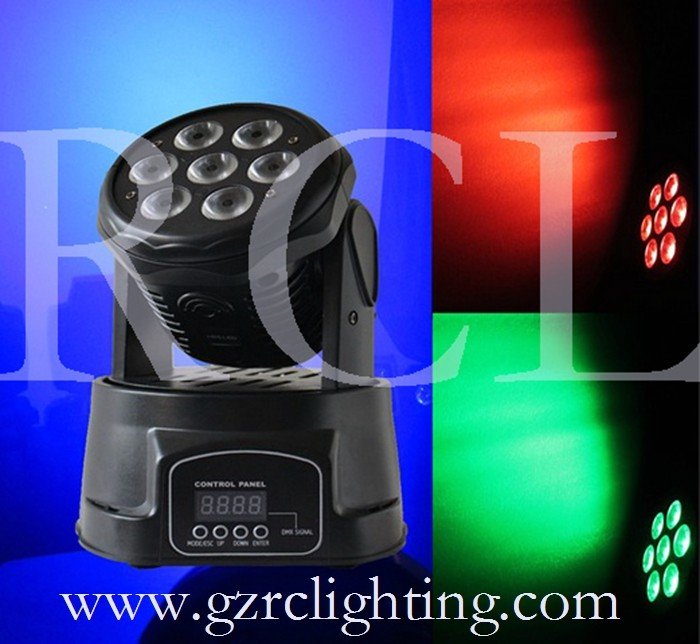 DJ Stage Lighting LED Moving Head Light Mini 7PCS LED RGBW Lights For KTV DISCO LED LIGHT