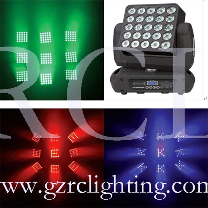25pcs Disco Stage Lights 10w Rgbw 4in1 Led Matrix Blinder Led Moving Head Light