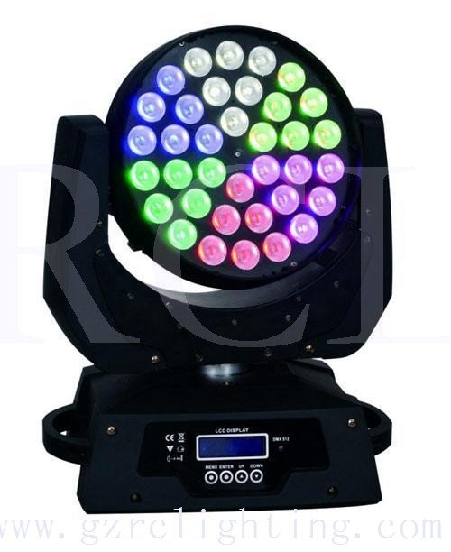 LED RGBWA+UV 6-in-1 led moving head wash for DISCO KTV zoom light High Brightness lighting