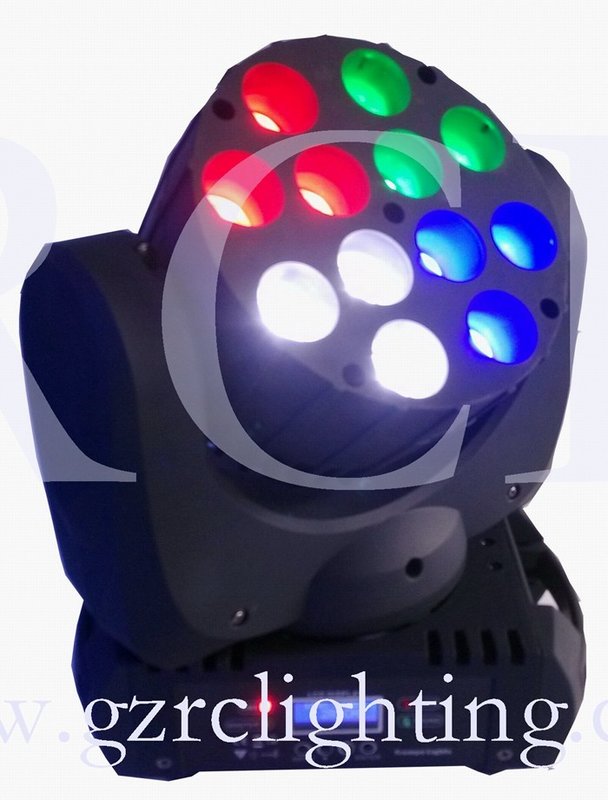 Smart DMX Control LED Beam Moving Head Light 10W 4in1 12pcs  Led Moving Head Light