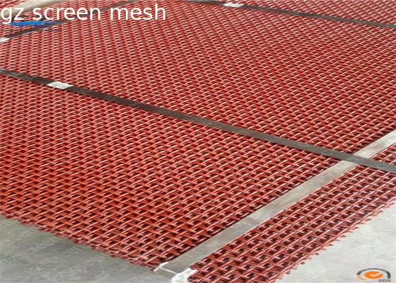red paint heavy duty wire mesh screen with size of 2000x3000mm for Saudi Arabia high quality 65 Mn lower price