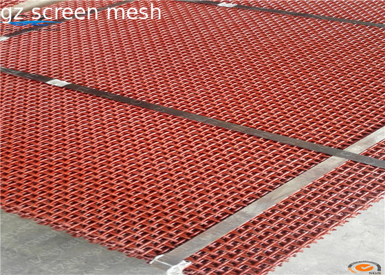 red color woven wire screen with size of 2000x3000mm for Saudi Arabia high quality 65 Mn lower price