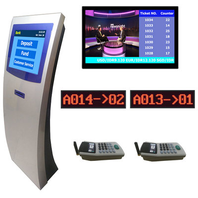 China Electronic Queuing Token Number Waiting System Integrated With Centralized LCD/TV Display supplier