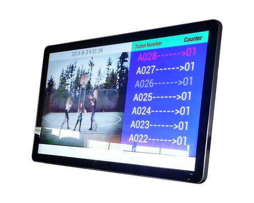 Wireless Complete Bank Counter Network Token Queue Management System With Digital Signage LCD TV Display Solution supplier
