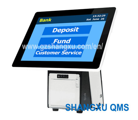 15.6 inch Desktop Table Queue Number Ticket Dispenser Kiosk Machine,Queuing System Token Number Machine,Q Ticket Machine supplier