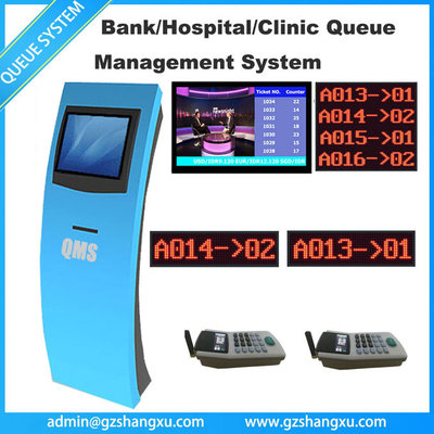 Wireless Complete Bank Counter Network Token Queue Management System With Digital Signage LCD TV Display Solution supplier