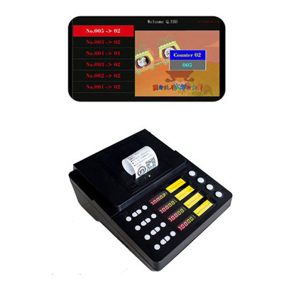 Simple 4 Service Push Button wireless queue number system ticket printer integrate with call pad supplier