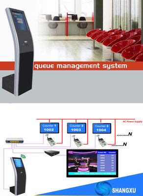 Multiple service queues and waiting areas LCD Counter Display Smart Queue Management System supplier