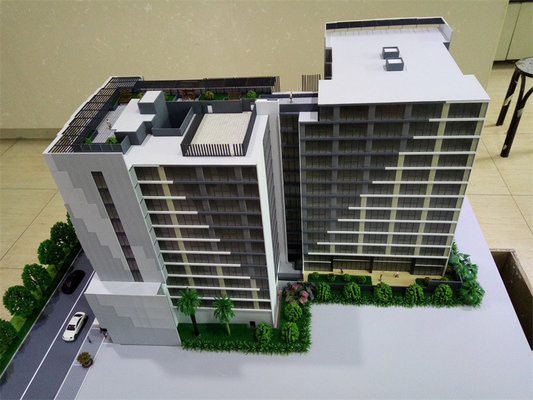 Factory 3d scale model of building for reale estate marketing
