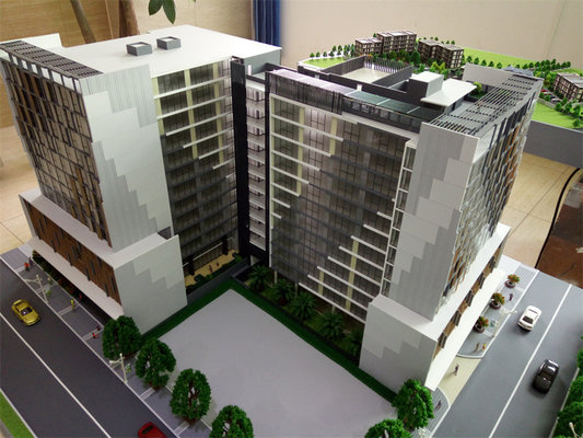 Factory 3d scale model of building for reale estate marketing