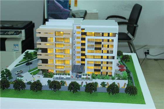 Apartment 3d scale maquette model for show , China architectural model making company