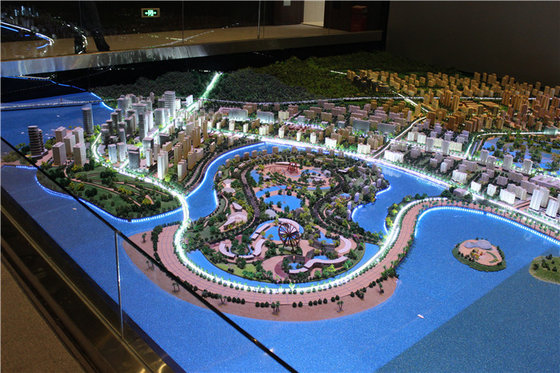 3d physical scale model for city planning , large scale exhibition hall model