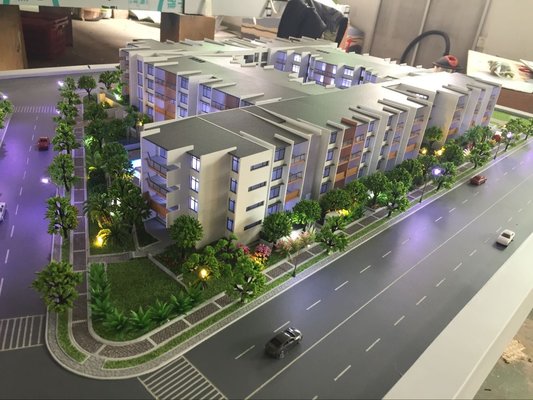 Abs and acrylic material architectural scale model making in China