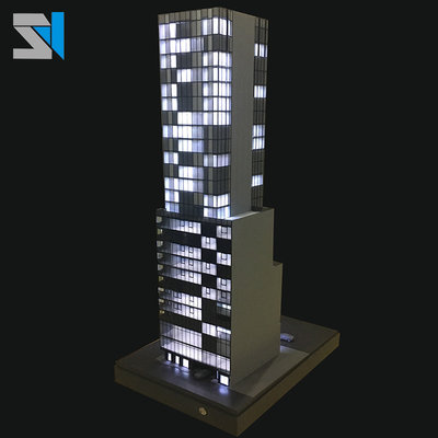 1/150 scale high quality building scale model making with 50% internal lighting