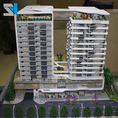 New design architectural physical model with lighting for property marketing and selling