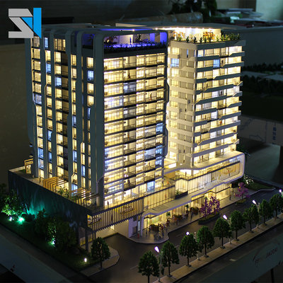 Led lighting scale house model making , 3d physical model for real estatet marketing