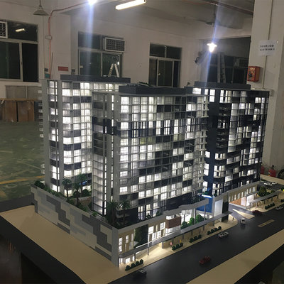 New product physical scale model with 50% internal warm lighting