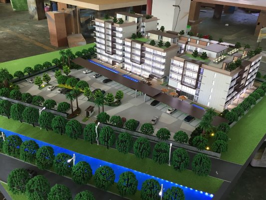 Led lighting architectural modeling supplies, real estate scale mockup with details