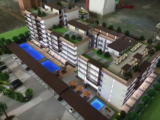Led lighting architectural modeling supplies, real estate scale mockup with details