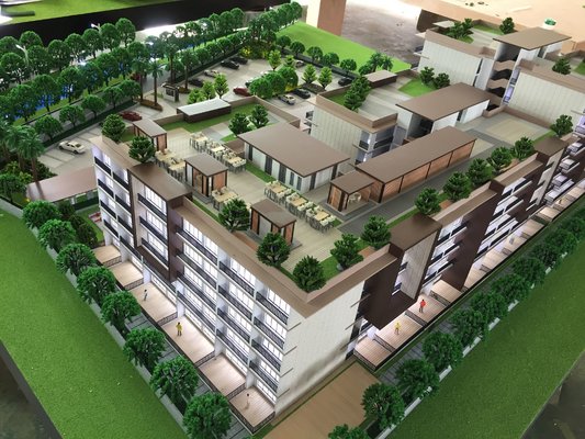 Led lighting architectural modeling supplies, real estate scale mockup with details