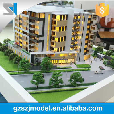 Miniature scale model villa with interior furniture , handmade architectural model making factory