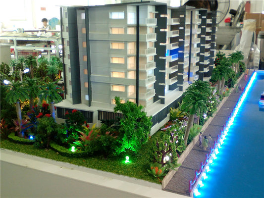 Scale 1/80 Australian Apartment house model with internal Led light