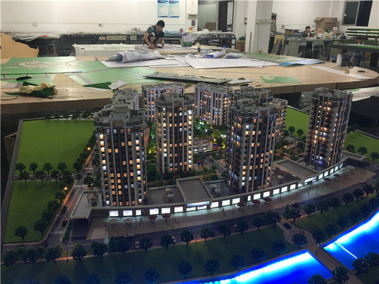 3d printing led light architectural scale mockup for residential building