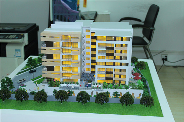 Apartment 3d scale maquette model for show , China architectural model making company