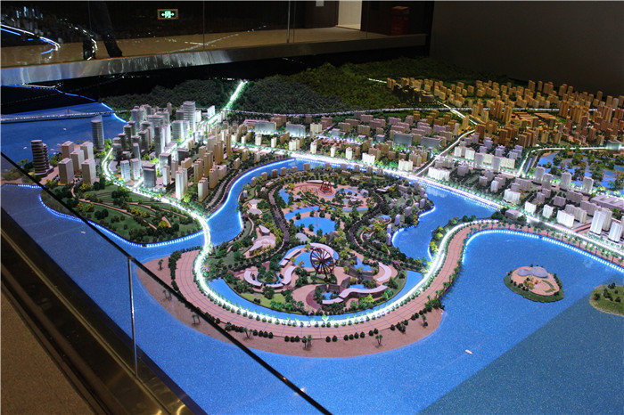 3d physical scale model for city planning , large scale exhibition hall model
