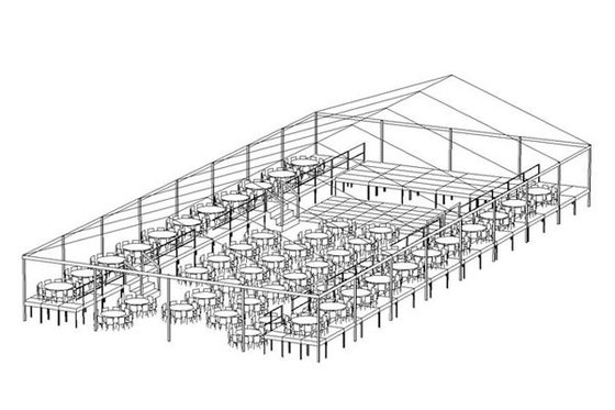 2021 transparent white color Economical luxury Wedding Tent Party Tent Event Tent  20x50m for 1000 people