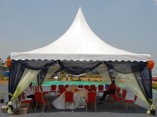 large white color 8*8m  Garden Pagoda Gazebo Canopy Tent with cheap factory price
