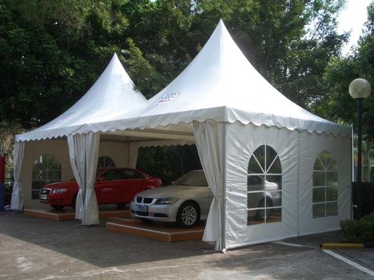 2018  High Peak white color 5*5m  Garden Pagoda Gazebo Canopy Tent with cheap factory price
