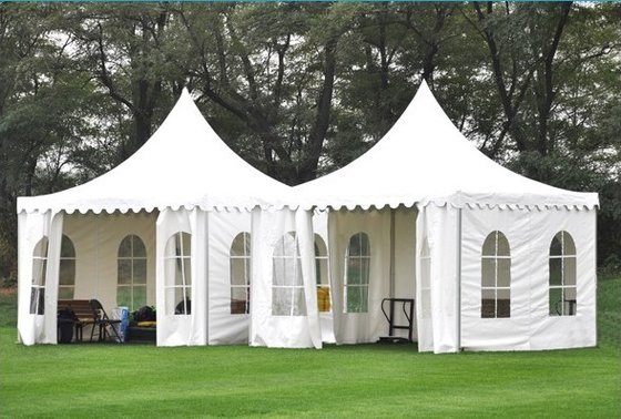 2018  High Peak white color 5*5m  Garden Pagoda Gazebo Canopy Tent with cheap factory price