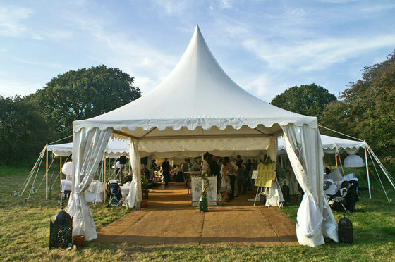 4*4m High Peak white color  Garden Pagoda Gazebo Canopy Tent with cheap factory price
