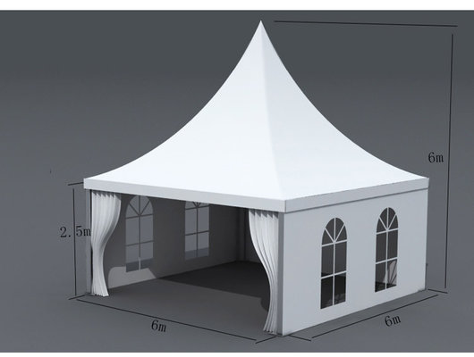 4*4m High Peak white color  Garden Pagoda Gazebo Canopy Tent with cheap factory price