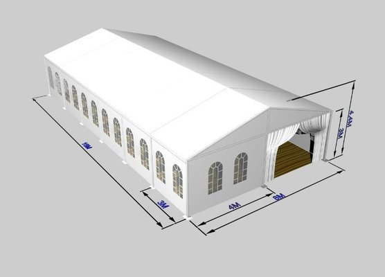 2022 hot sale luxury wedding party tent for 500 people on sale 15x40m white color