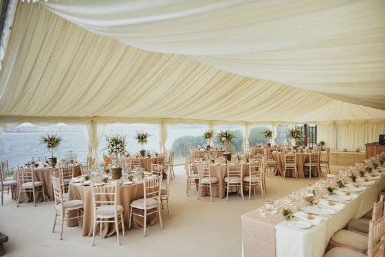 2021 hot sale wedding marquee tent 10x24 m wedding tent,  white color with linings for 200 people