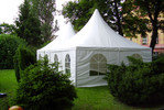 2018 3x3m pagoda tent with white color,aluminium structure,pvc roof cover on sale
