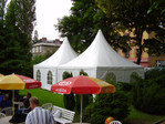 2018 3x3m pagoda tent with white color,aluminium structure,pvc roof cover on sale