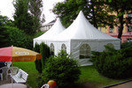 2018 3x3m pagoda tent with white color,aluminium structure,pvc roof cover on sale