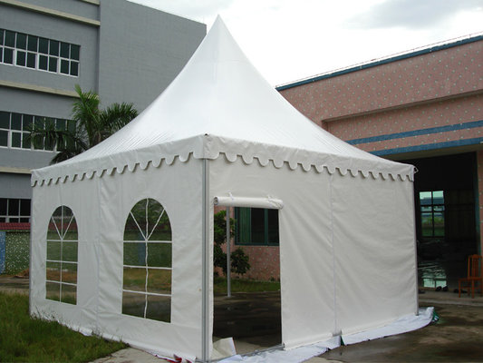 2021 hot sale  5x5m pagoda tent with white color,aluminium structure,pvc roof cover on sale