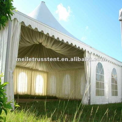 2021 hot sale  8x8m pagoda tent with white color,aluminium structure,pvc roof cover on sale